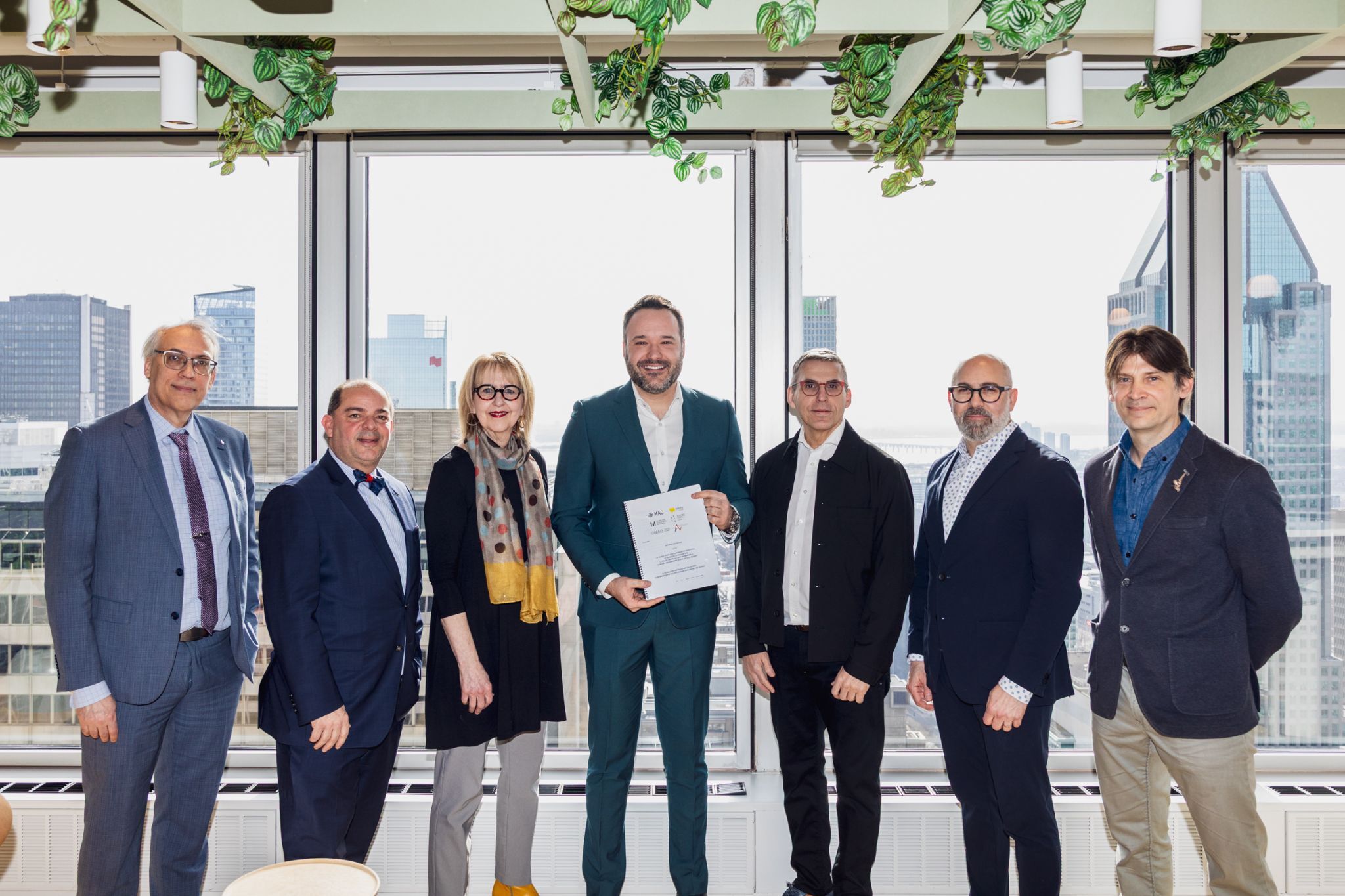 Official Signing of the First Collective Agreement Between Four Quebec ...